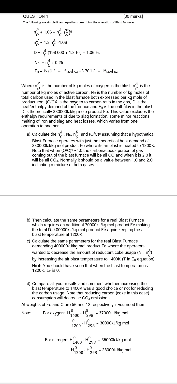 Solved The following are simple linear equations describing | Chegg.com
