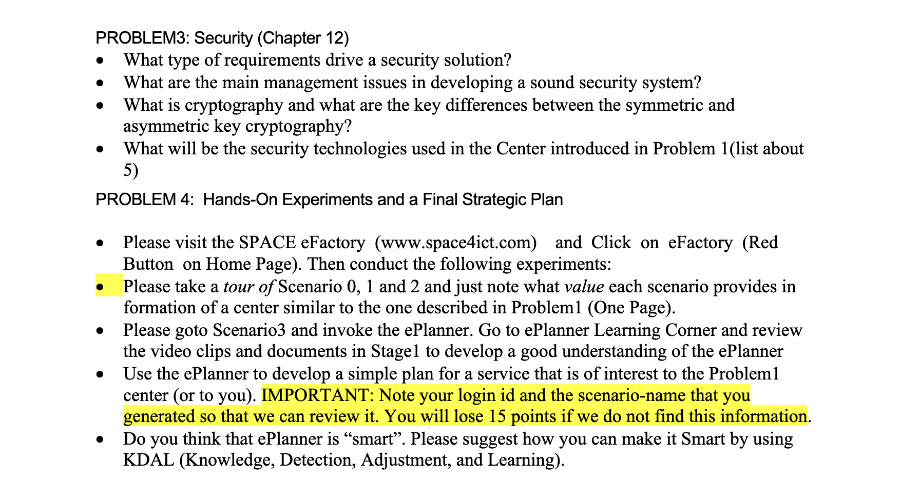Solved PROBLEM3: Security (Chapter 12)What type of | Chegg.com