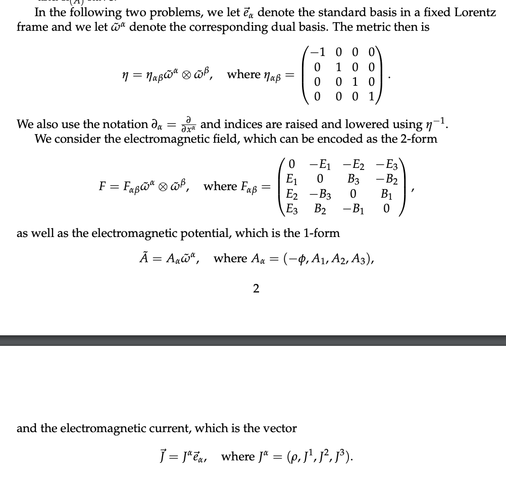Solved In the following two problems, we let eα denote the | Chegg.com