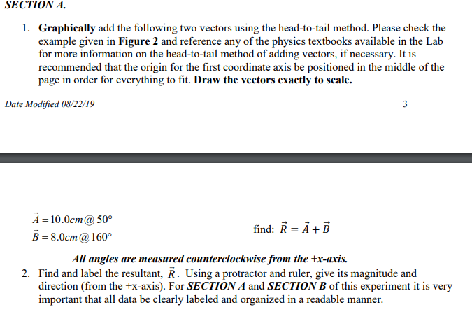 Solved SECTION A. 1. Graphically add the following two | Chegg.com Solved SECTION A. 1. Graphically add the following two | Chegg.com