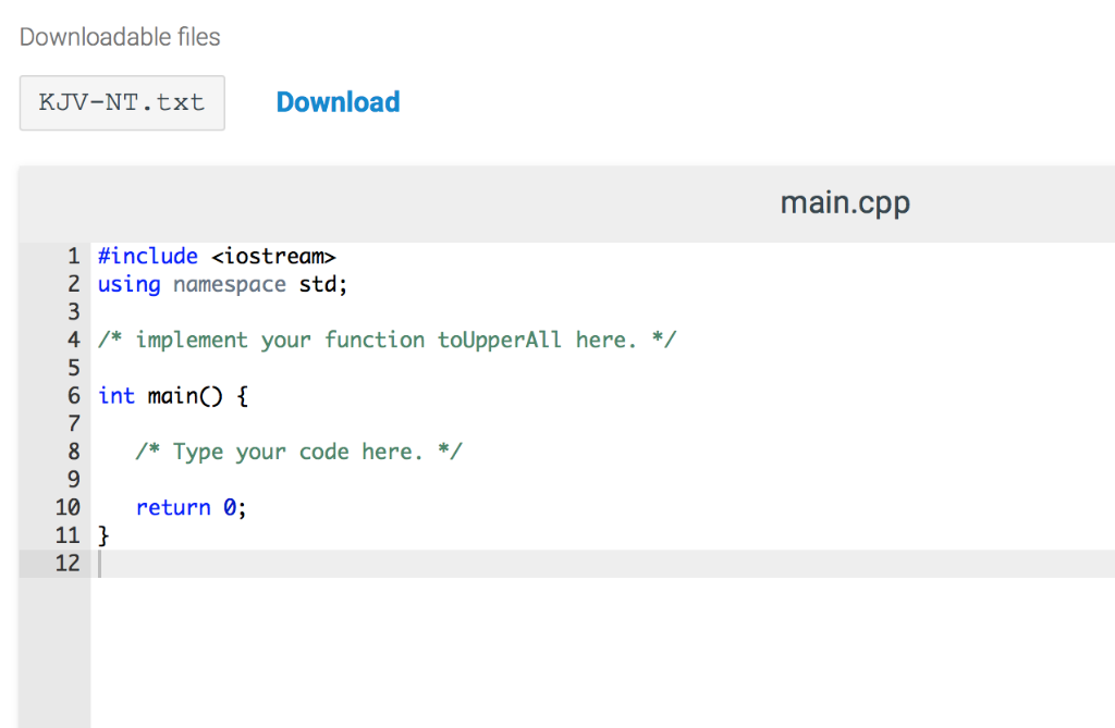 Solved C++ First, write a function named toUpperAll | Chegg.com