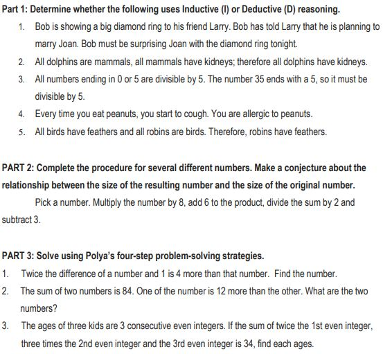Solved Part 1: Determine whether the following uses | Chegg.com