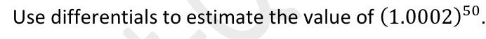 Solved Use differentials to estimate the value of | Chegg.com