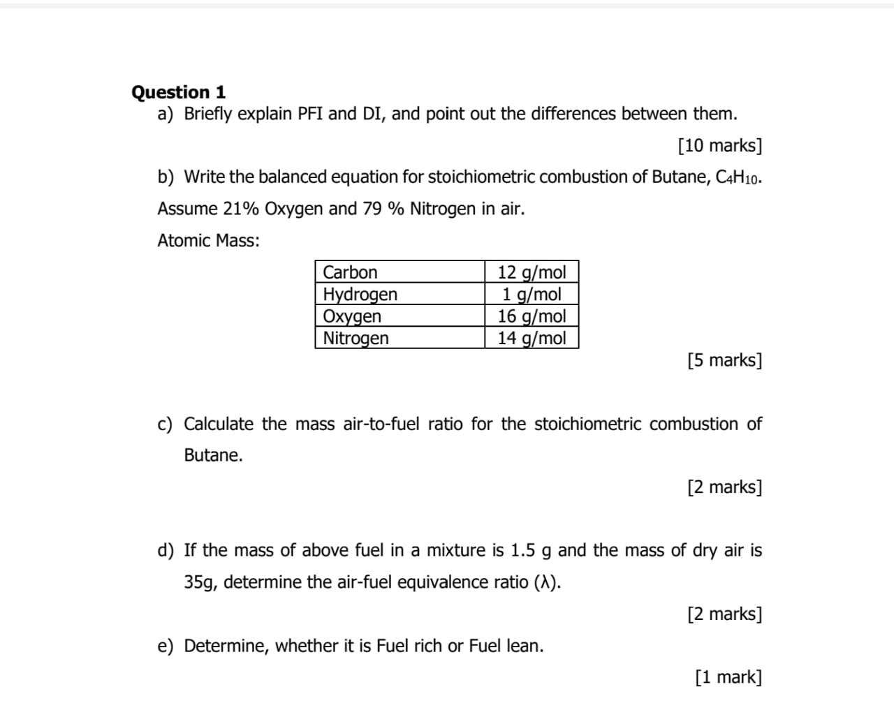 Solved Question 1 a) Briefly explain PFI and DI, and point | Chegg.com