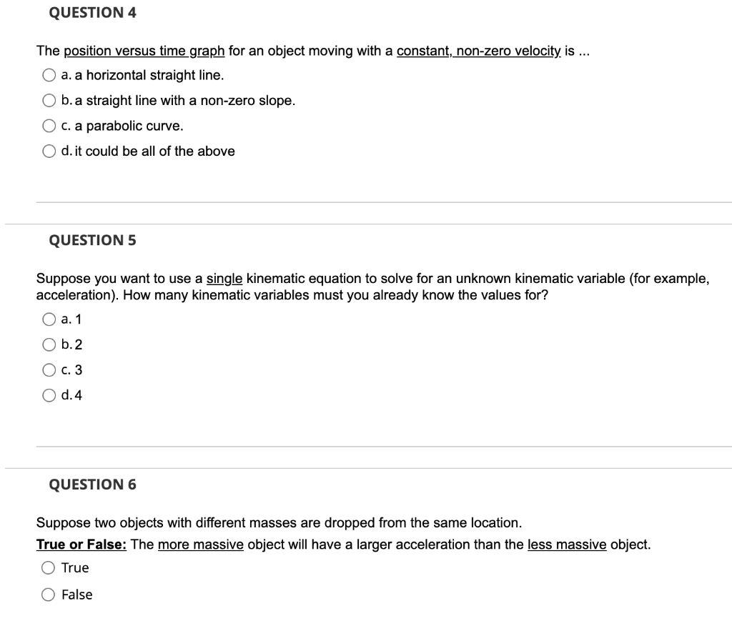 Solved The position versus time graph for an object moving | Chegg.com