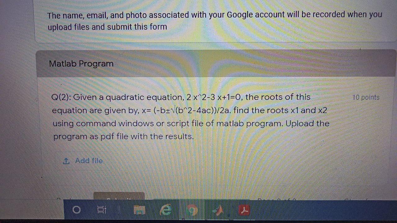 Solved The name, email, and photo associated with your | Chegg.com