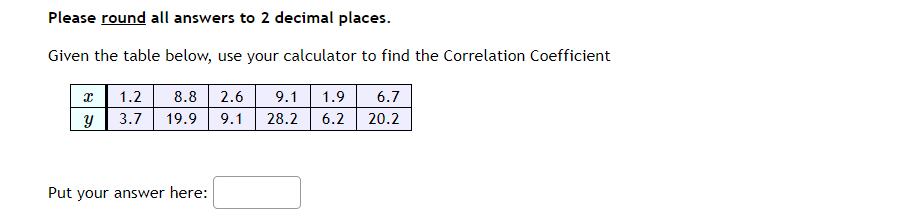 Solved Please round all answers to 2 ﻿decimal places.Given | Chegg.com