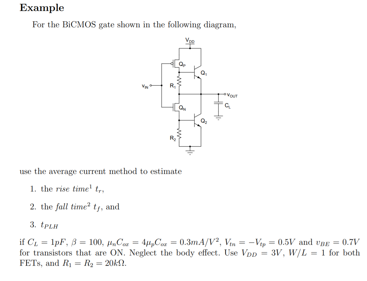 1- Trise is the time it takes for Vout to go from 10 | Chegg.com