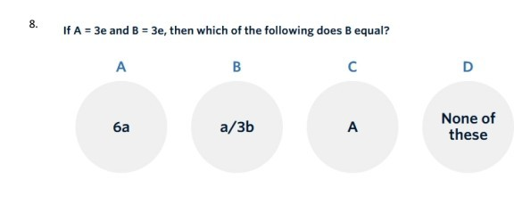 Solved If A = 3e and B = 3e, then which of the following | Chegg.com
