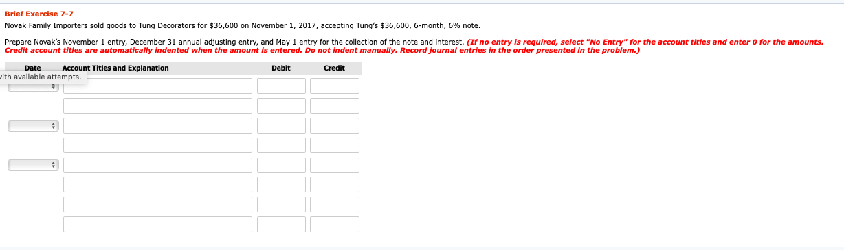Solved Brief Exercise 7-7 Novak Family Importers sold goods | Chegg.com Solved Brief Exercise 7-7 Novak Family Importers sold goods | Chegg.com