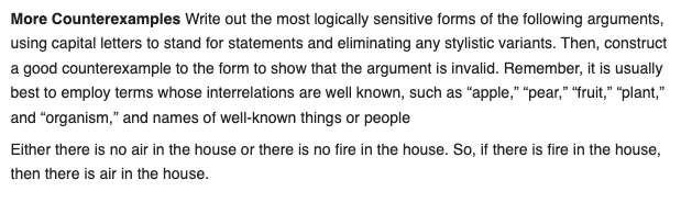 Solved More Counterexamples Write out the most logically | Chegg.com
