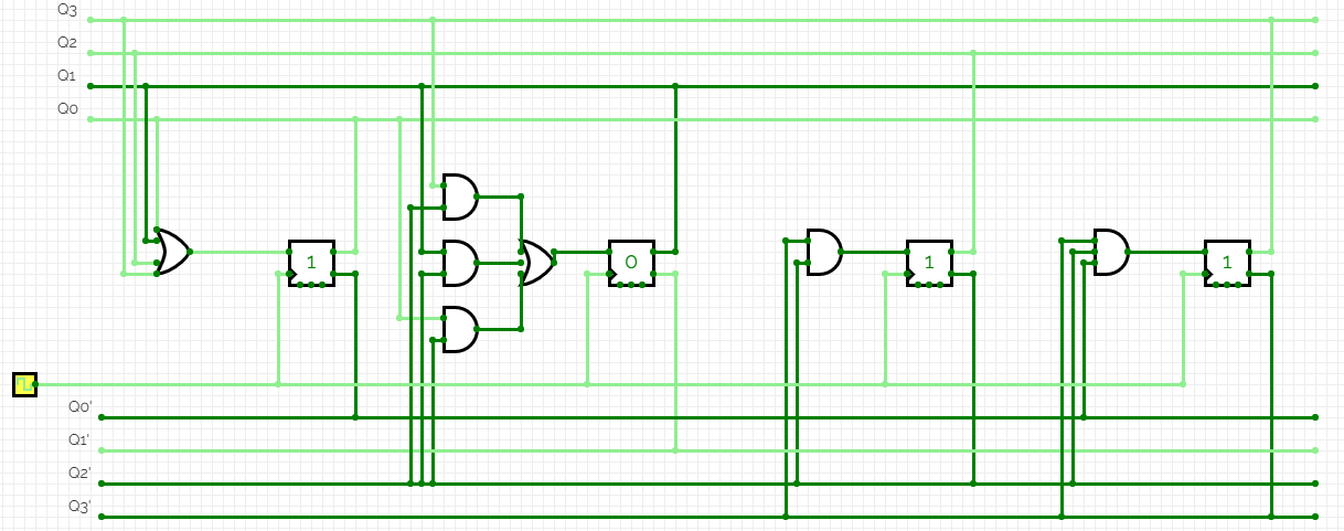 Solved Synchronous 4-bit DOWN counter, for the sequence | Chegg.com