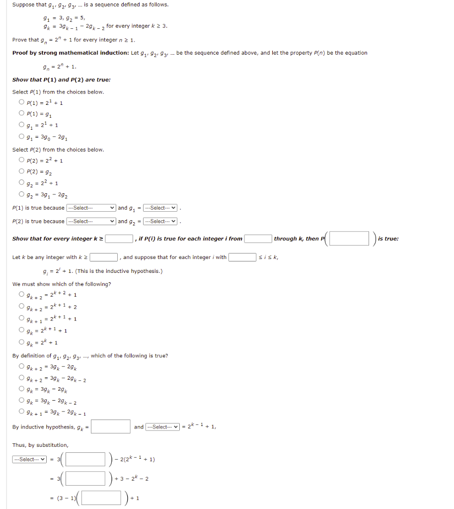 Solved Suppose that 9₁ 92 93 is a sequence defined as | Chegg.com