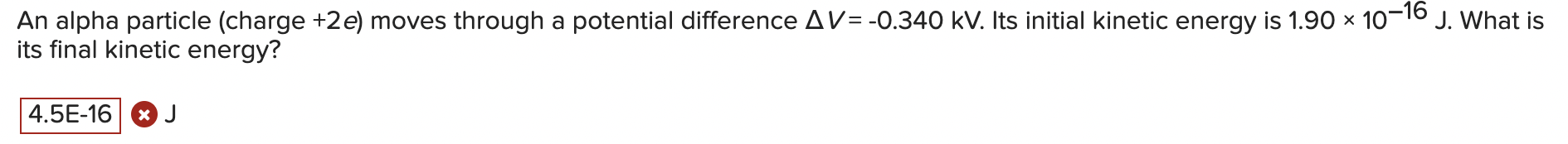 Solved An alpha particle (charge +2e ) ﻿moves through a | Chegg.com