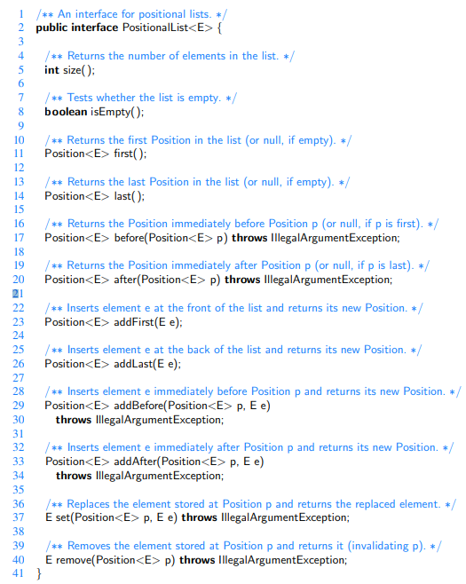 Solved In java code: R-7.12 Suppose we want to extend | Chegg.com