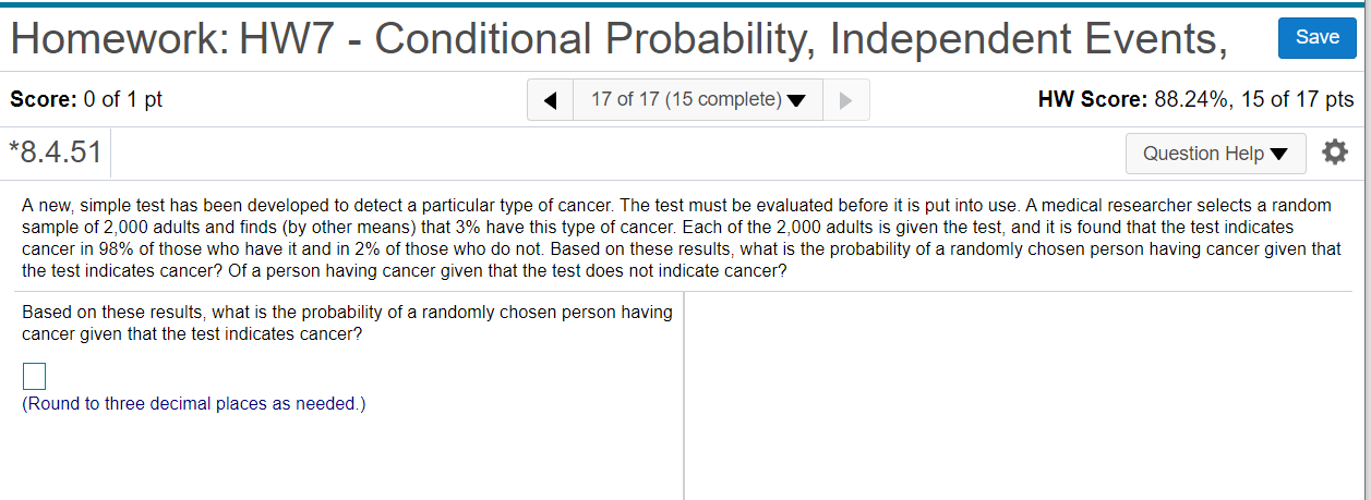 Solved Homework: HW7 - Conditional Probability, Independent | Chegg.com