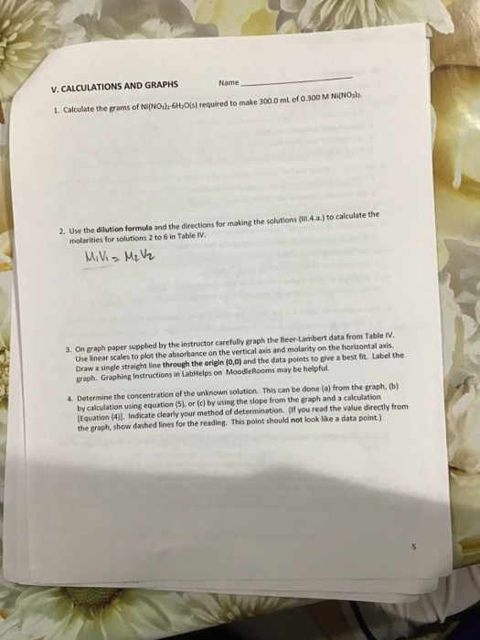 Experiment 21 Spectroscopy Nameil I. OBJECTIVES 1. To | Chegg.com