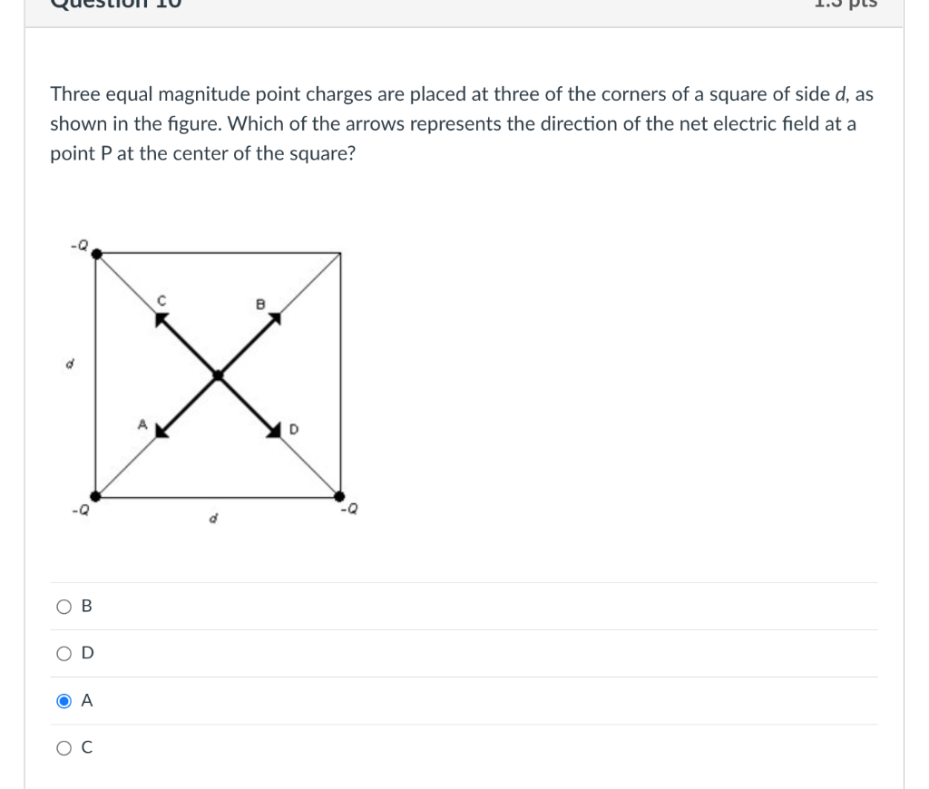 Solved Three equal magnitude point charges are placed at | Chegg.com