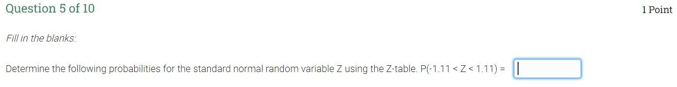 Solved Question 1 of 10 1 Point Fill in the blanks: A | Chegg.com