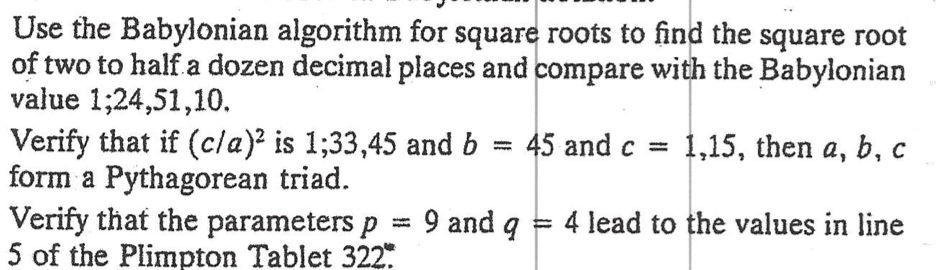 Use the Babylonian algorithm for square roots to find | Chegg.com Use the Babylonian algorithm for square roots to find | Chegg.com