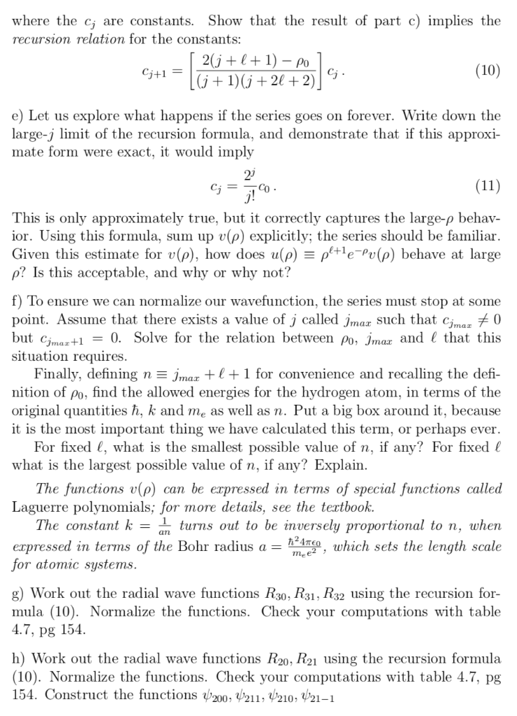 Solved A Practice With The Radial Wave Function Stationary