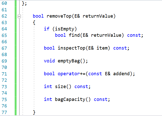 Solved Use The Bag Adt Provided To Create An Array Based 4633