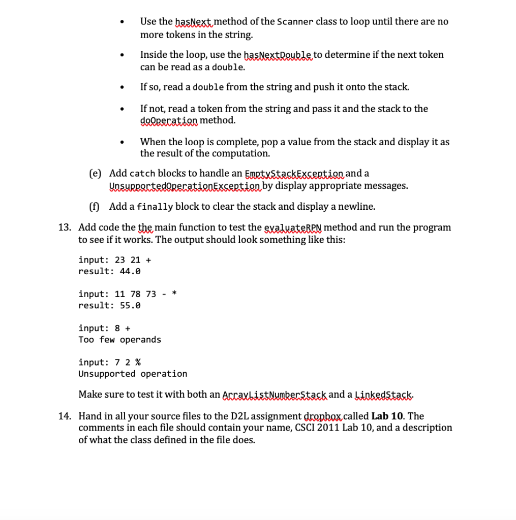 Solved CSCI 2011 - Lab 10 Estimated Time Needed 5 hours (for | Chegg.com