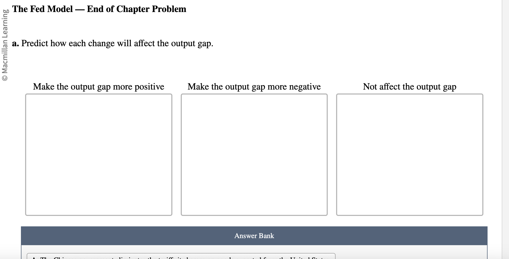 Solved The Fed Model — ﻿End of Chapter Problema. ﻿Predict | Chegg.com