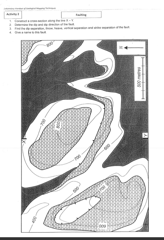 Loborotory Handout of Geological Mapping Techniques | Chegg.com