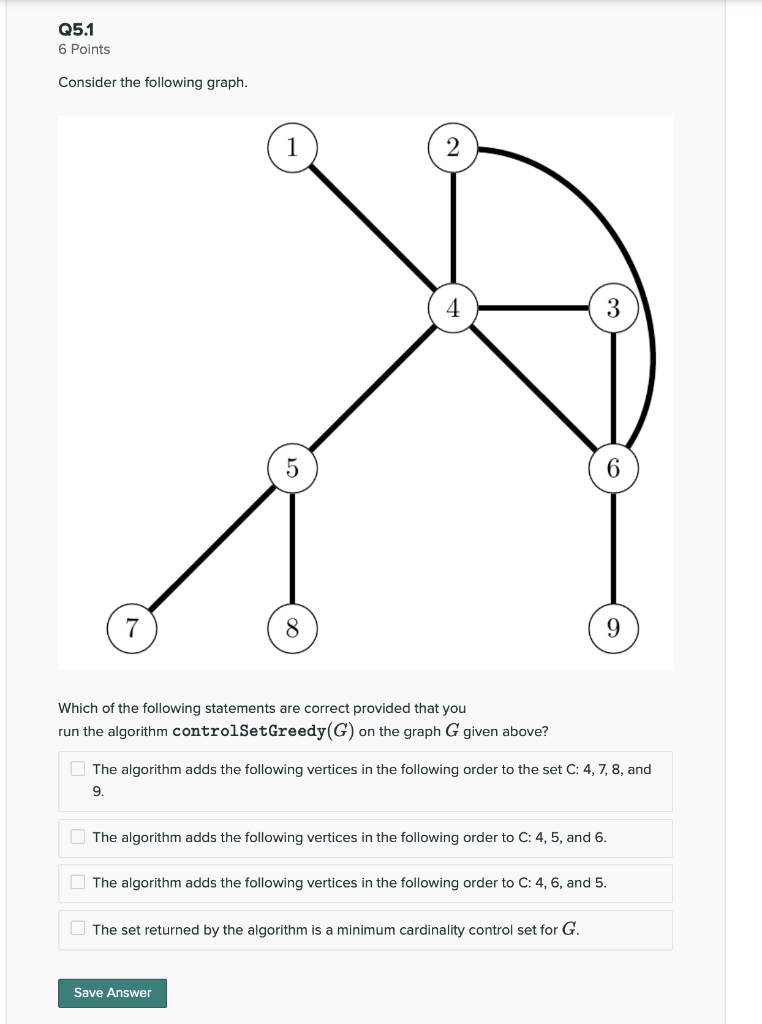 Solved Q5 Approximation: Control Set 22 Points Consider the | Chegg.com