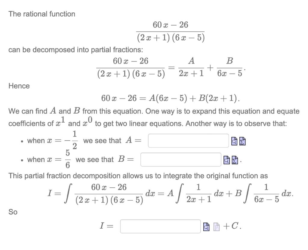 Solved The Rational Function 60 X 26 2x 1 6 X 5 Chegg