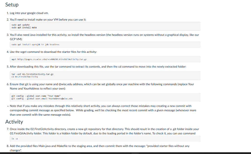 Solved I have already completed the setup part (steps 1 to | Chegg.com