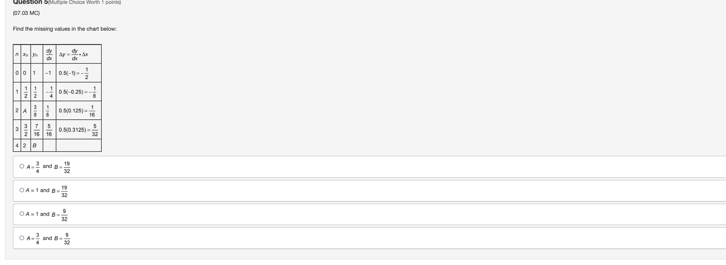 Solved Question 3(Multiple Choice Worth 1 points) (07.03 MC) | Chegg.com