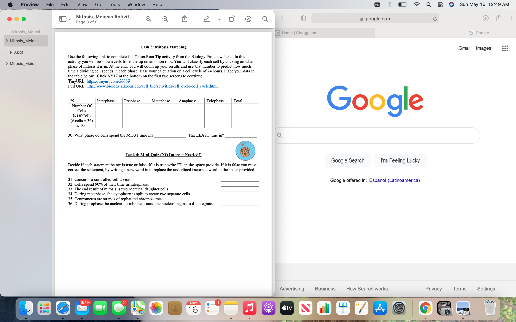 Solved Preview File Edit View Go Tools Window Help Q Sun May | Chegg.com