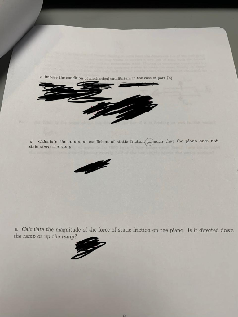 Solved c. Impose the condition of mechanical equilibrium | Chegg.com