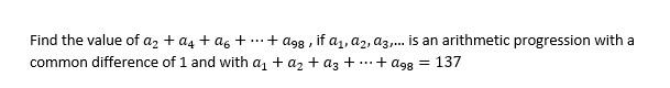 Solved Find the value of az + 24 + ab + · + Agg, if az, az, | Chegg.com