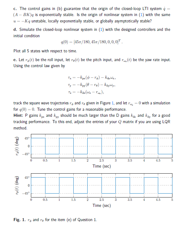 Course: Non - Linear Systems.Please solve the | Chegg.com