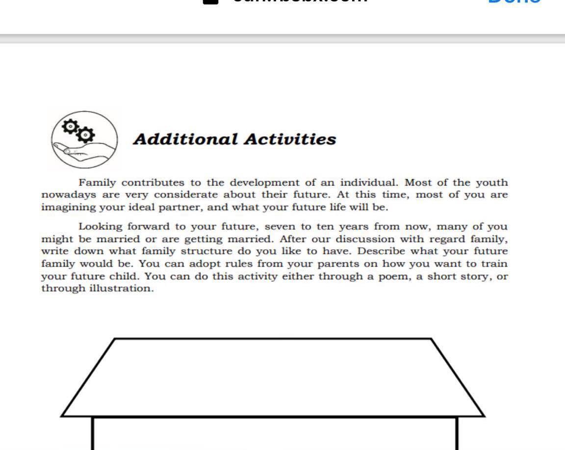 Solved Additional Activities Family contributes to the | Chegg.com
