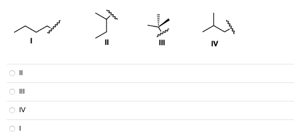 Solved 1. Which image below depicts the isobutyl | Chegg.com