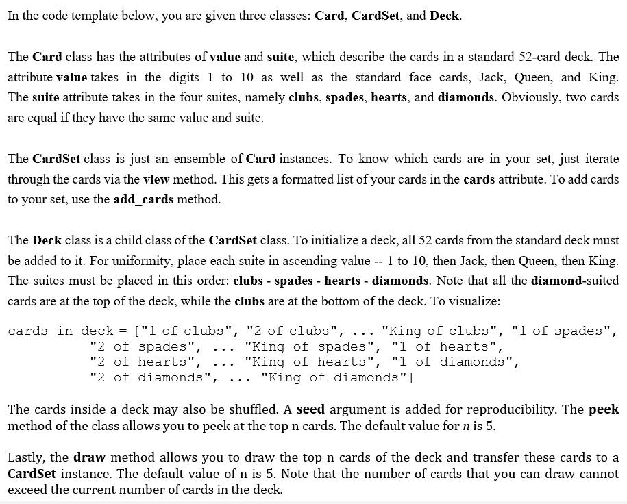 Solved In the code template below, you are given three | Chegg.com