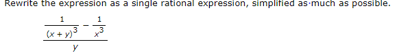 Solved Rewrite the expression as a single rational | Chegg.com