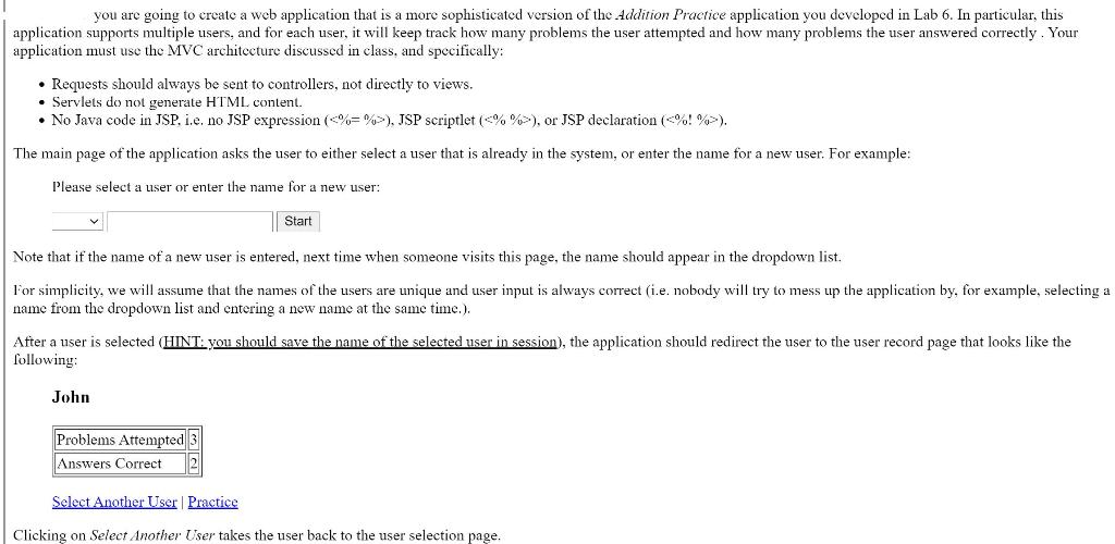 you are going to create a web application that is a | Chegg.com