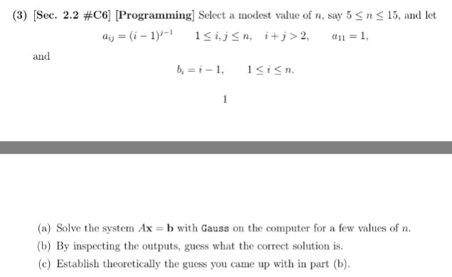 Solved (3) [Sec. 2.2 #C6] [Programming] Select a modest | Chegg.com