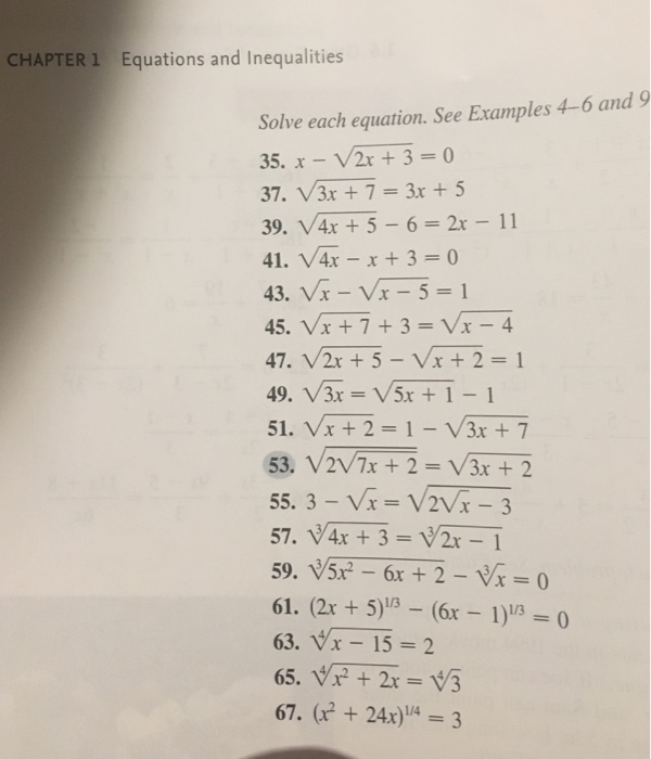 Solved Decide what values of the variable cannot possibly be | Chegg.com