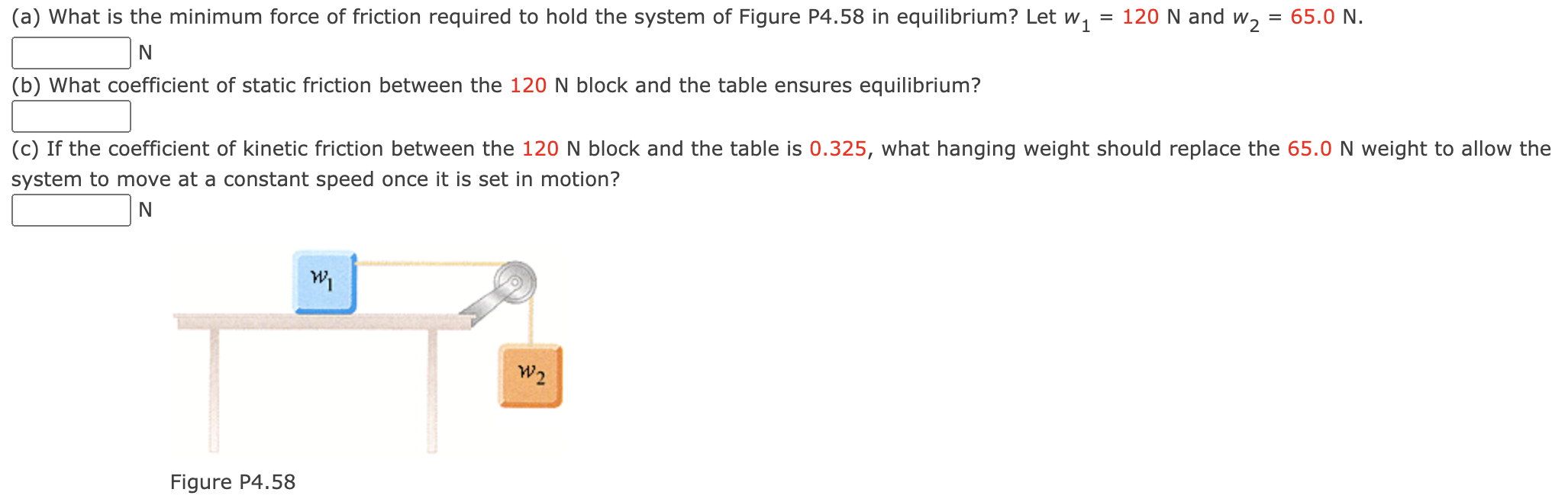 Solved (a) ﻿What is the minimum force of friction required | Chegg.com