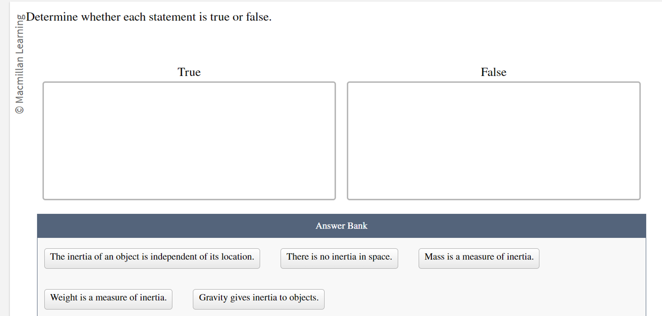 Solved ?n ﻿Determine whether each statement is true or | Chegg.com