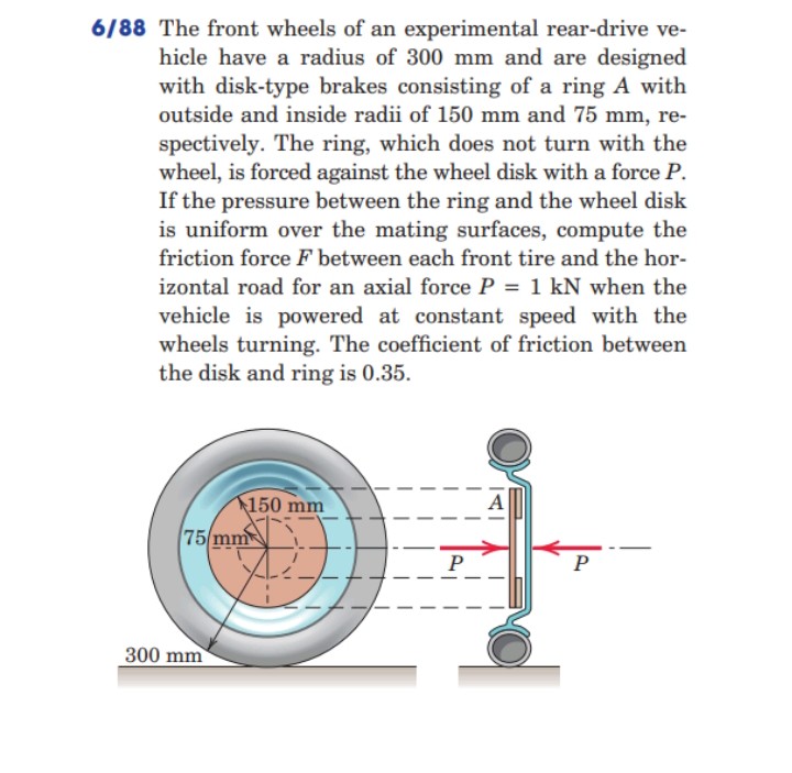 The front wheels of an experimental rear-drive ve | Chegg.com