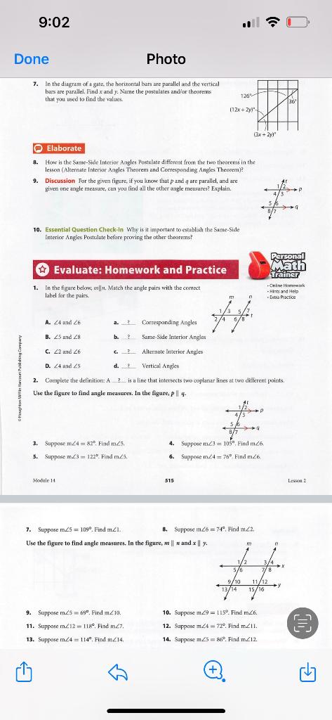 Solved 9:02 Done Photo 7. In the diagram of a gate, the | Chegg.com