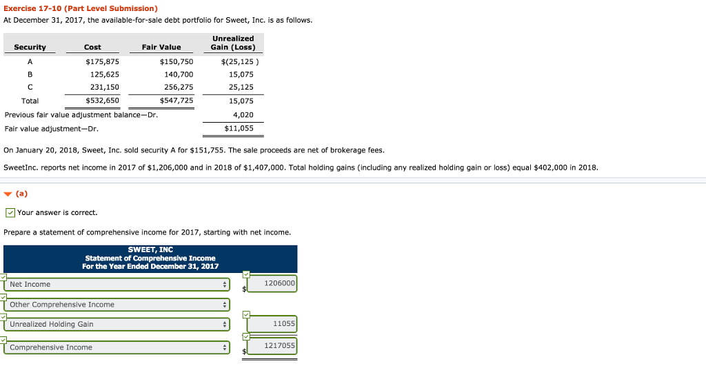 Solved Exercise 17-10 (Part Level Submission) At December | Chegg.com
