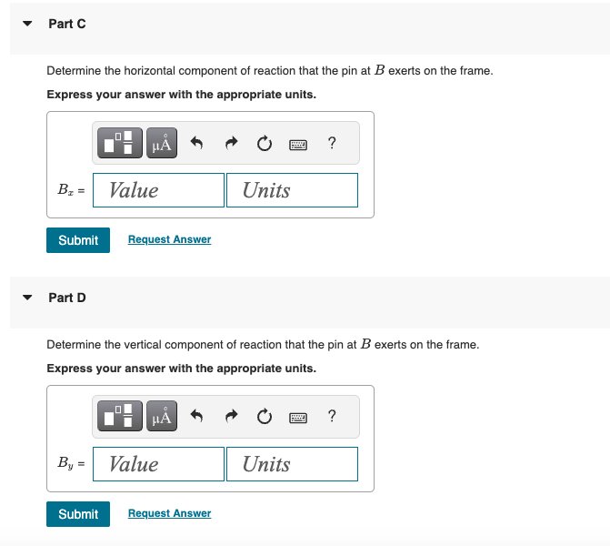 [Solved]: Determine the horizontal component of reaction th